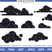 Clouds Vector Clipart Set INSTANT DIGITAL DOWNLOAD Svg Png Dxf Jpeg Eps ...