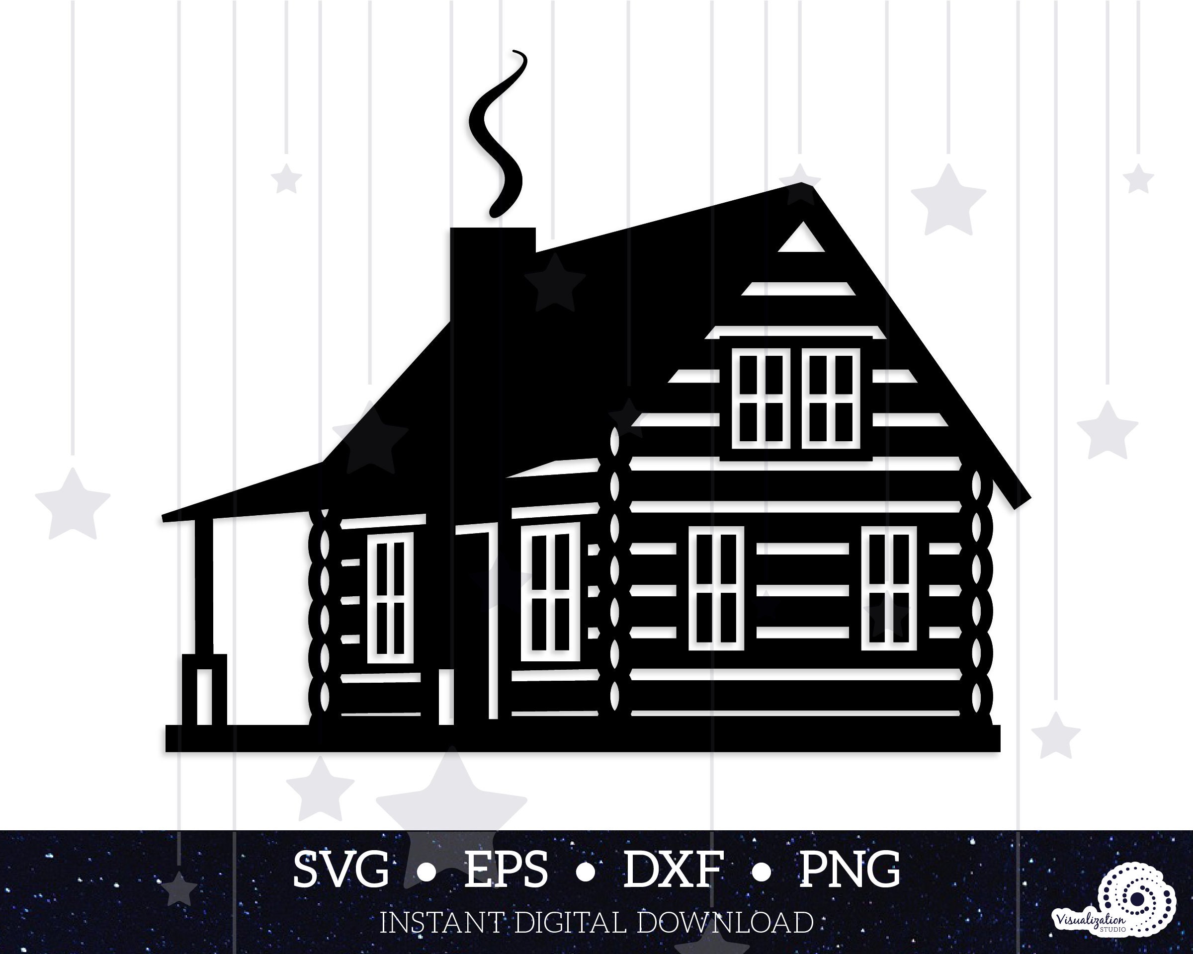 Cabin Vector INSTANT DIGITAL DOWNLOAD Svg Dxf Eps | Etsy Canada