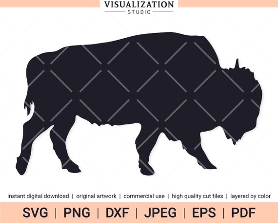 Paper, Party & Kids Bison head eps, svg, pdf, png, dxf, jpeg . Clip Art ...