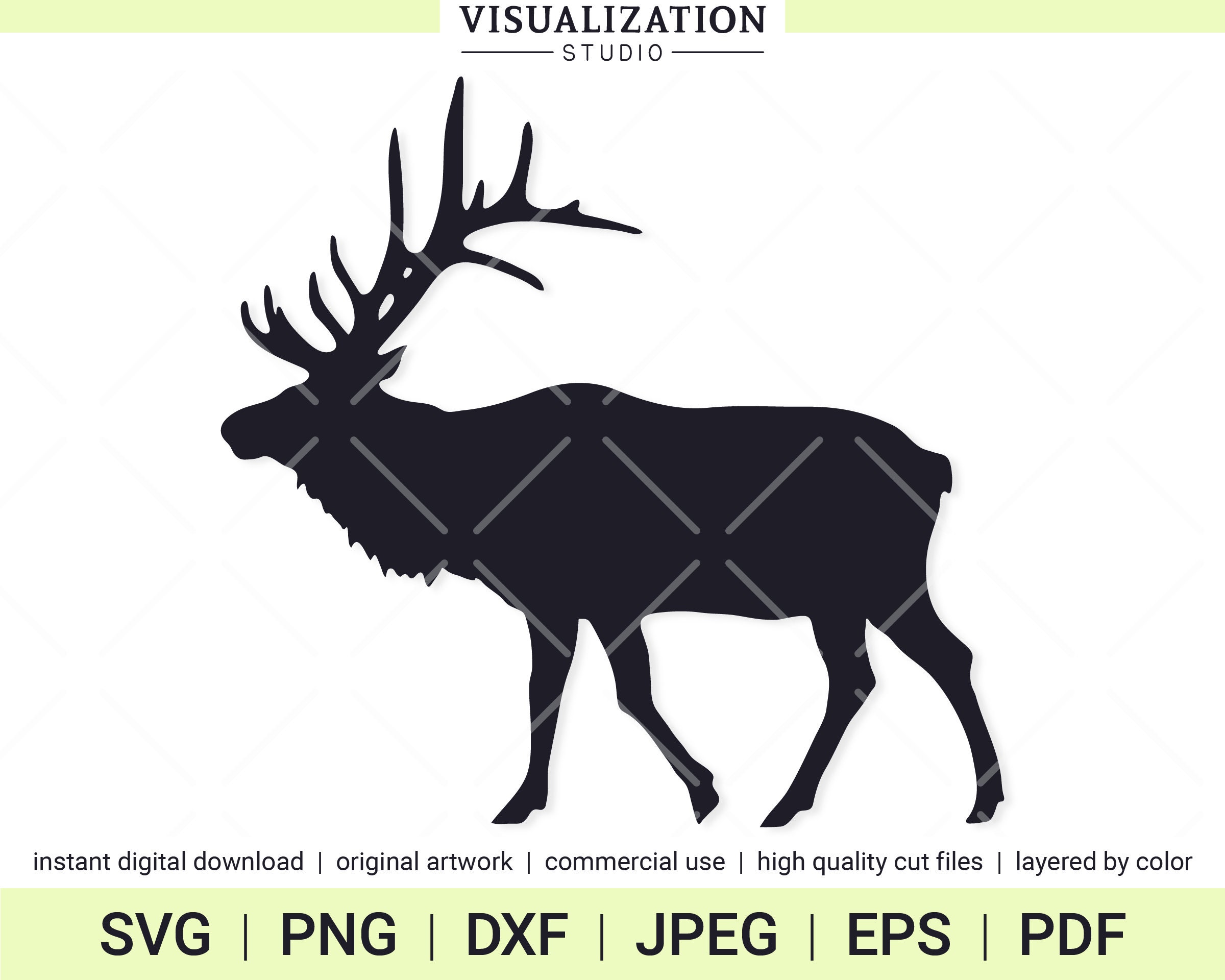 Reading Elk Tracks Clipart