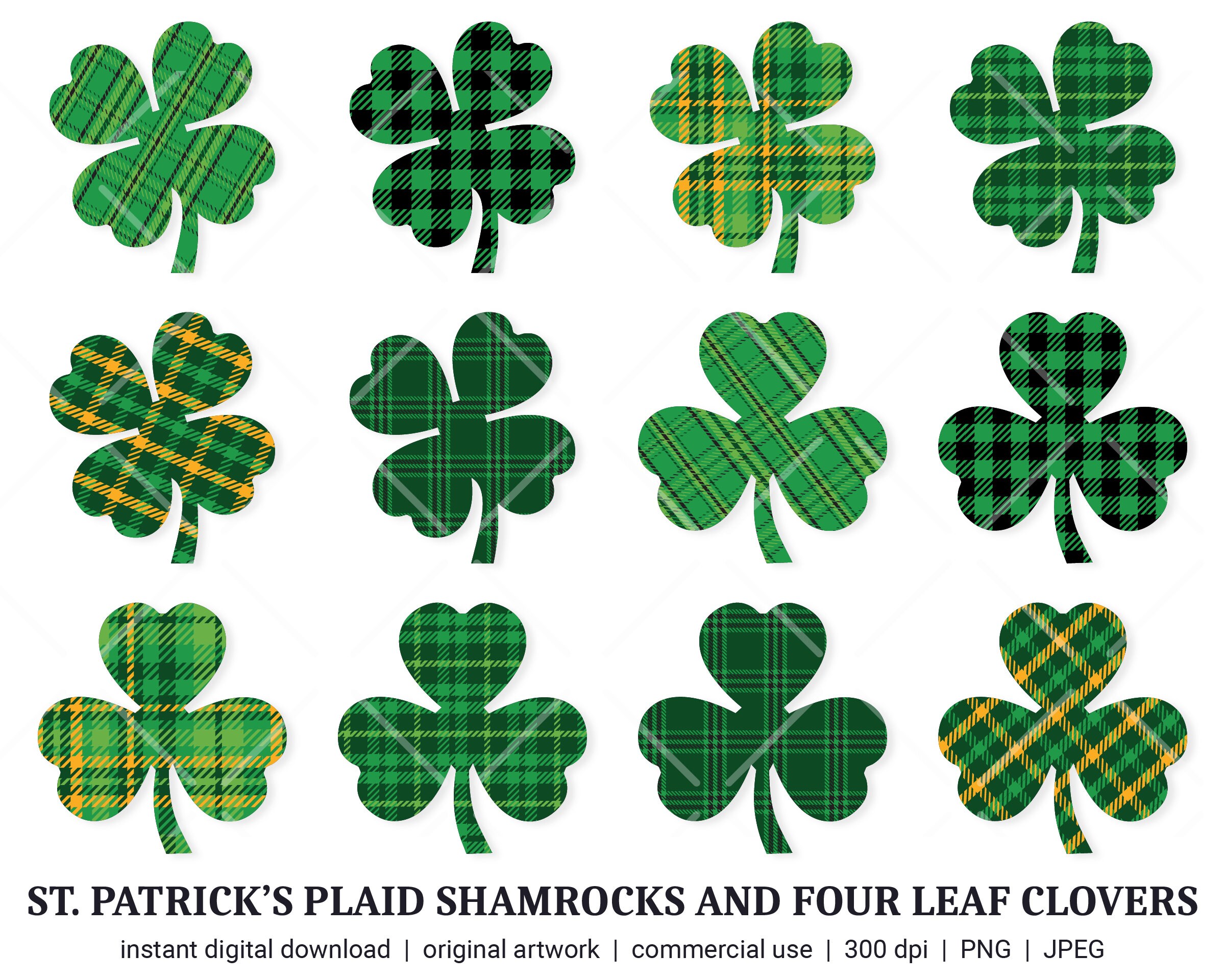 Shamrocks And Clovers Clipart