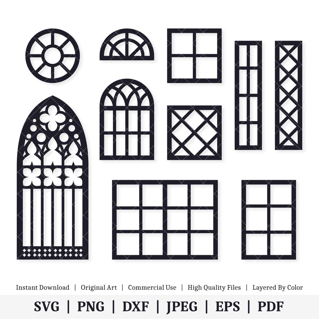 Windows | Vector Bundle | INSTANT DIGITAL DOWNLOAD | Svg | Png | Dxf ...