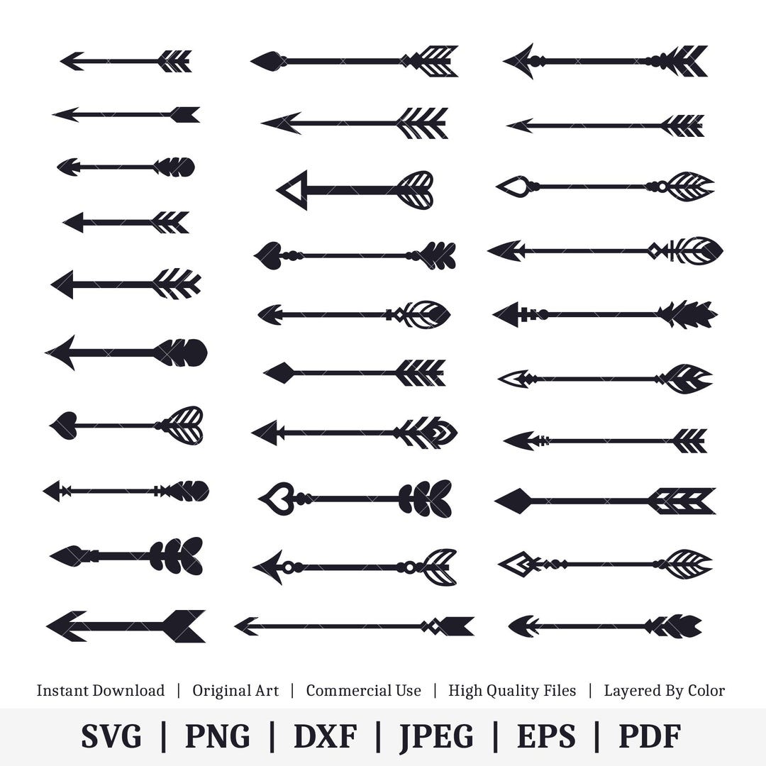 Decorative Arrows | Vector Bundle | INSTANT DIGITAL DOWNLOAD | Svg ...