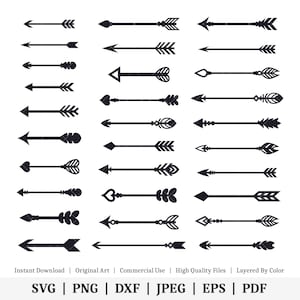 Decorative Arrows | Vector Bundle | INSTANT DIGITAL DOWNLOAD | Svg ...