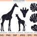 Giraffe Shapes Vector Clipart Set INSTANT DIGITAL DOWNLOAD - Etsy