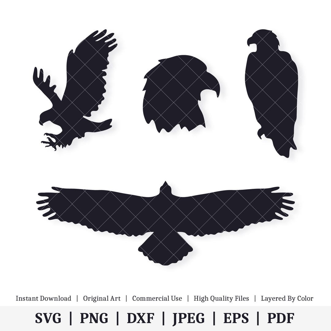 Bald Eagle Shapes | Vector Bundle | INSTANT DIGITAL DOWNLOAD | Svg ...