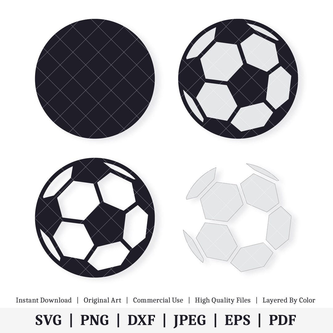 Soccer Ball | Vector Artwork | INSTANT DIGITAL DOWNLOAD | Svg | Png ...