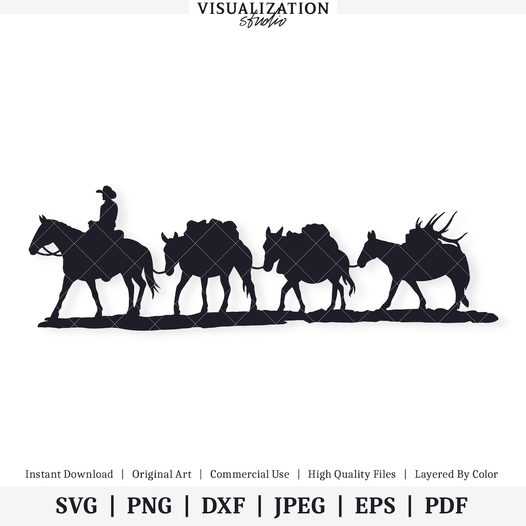 Pack String | Mules | Vector Artwork | INSTANT DIGITAL DOWNLOAD | Svg ...