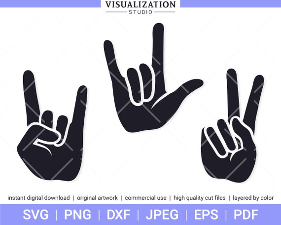 Love Peace Sign Rock