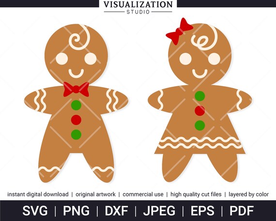Gingerbread Couple Clip Art