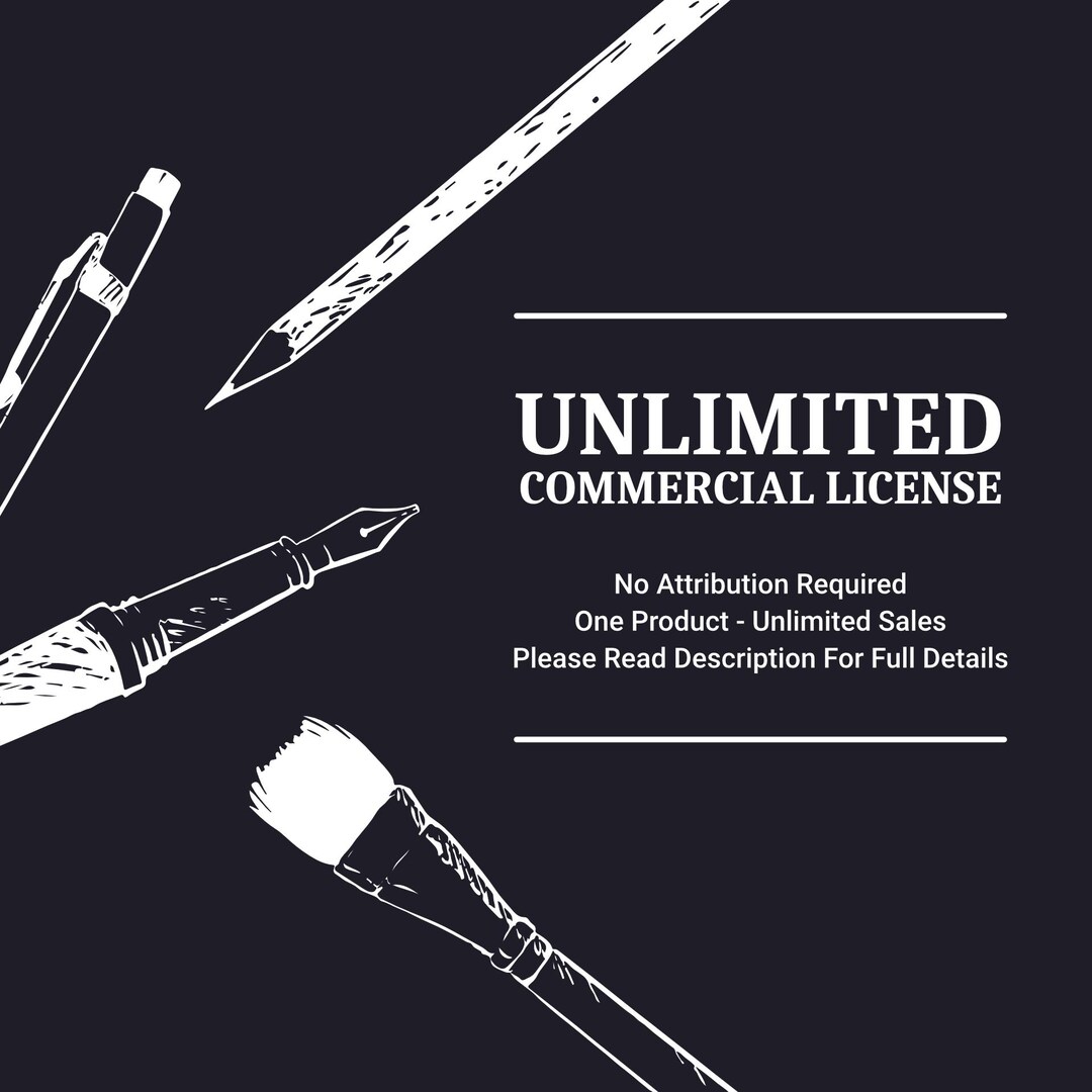 UNLIMITED COMMERCIAL LICENSE | One Digital Product for One Person ...