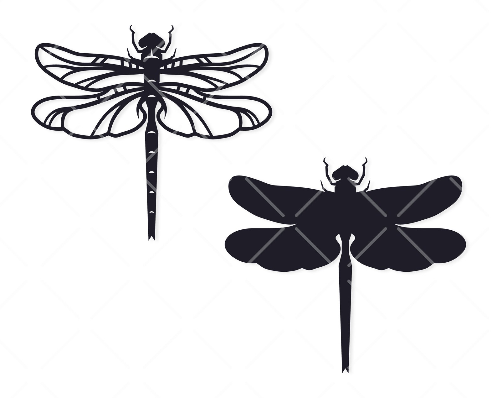 Dragonfly Vector Clipart INSTANT DIGITAL DOWNLOAD Svg | Etsy