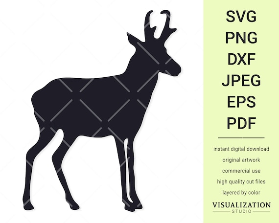 Pronghorn Antelope Silhouette