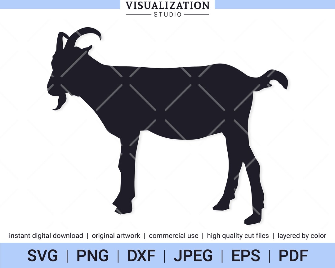 Billy Goat Vector Clipart INSTANT DIGITAL DOWNLOAD Svg Png Dxf Jpeg Eps ...