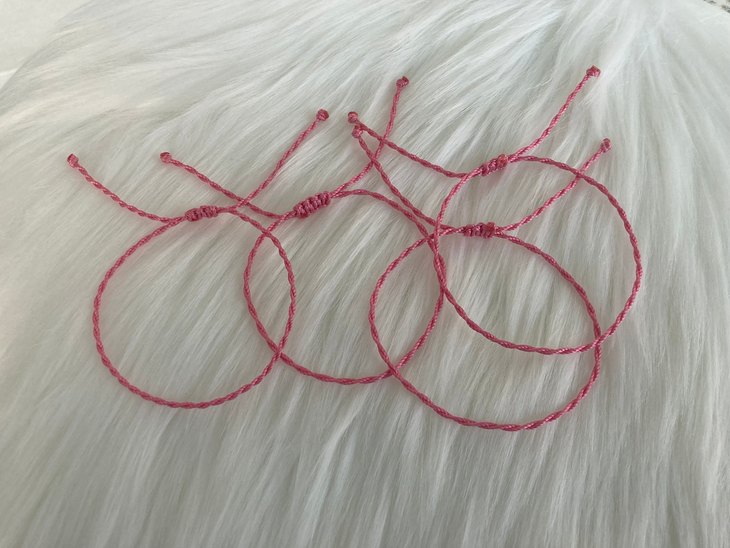 1 Pink Breast Cancer Awareness Bracelet Daintybracelets: Kabbalah/ Good ...