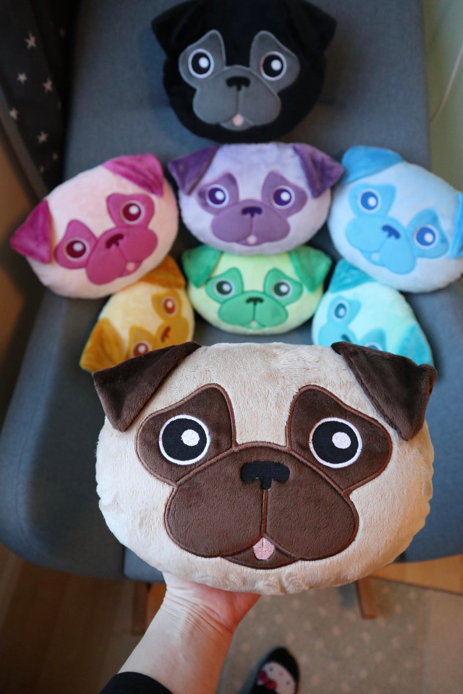 Pug Pillow Mini Made to Order Handmade Dog Cushion Animal | Etsy