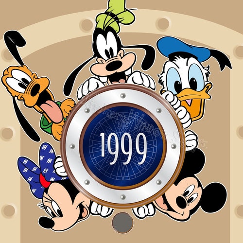 The Fab Five Gang Magnet Mickey and Minnie Donald and | Etsy