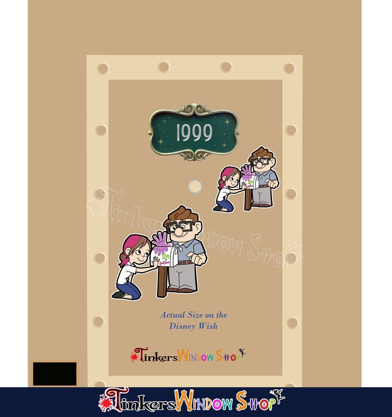 Up Carl and Ellie Mailbox Scene D.i.s.n.e.y Cruise Line DCL - Etsy