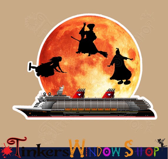 Hocus Pocus Moon Silhouette Disney Cruise Line Magnet - Etsy
