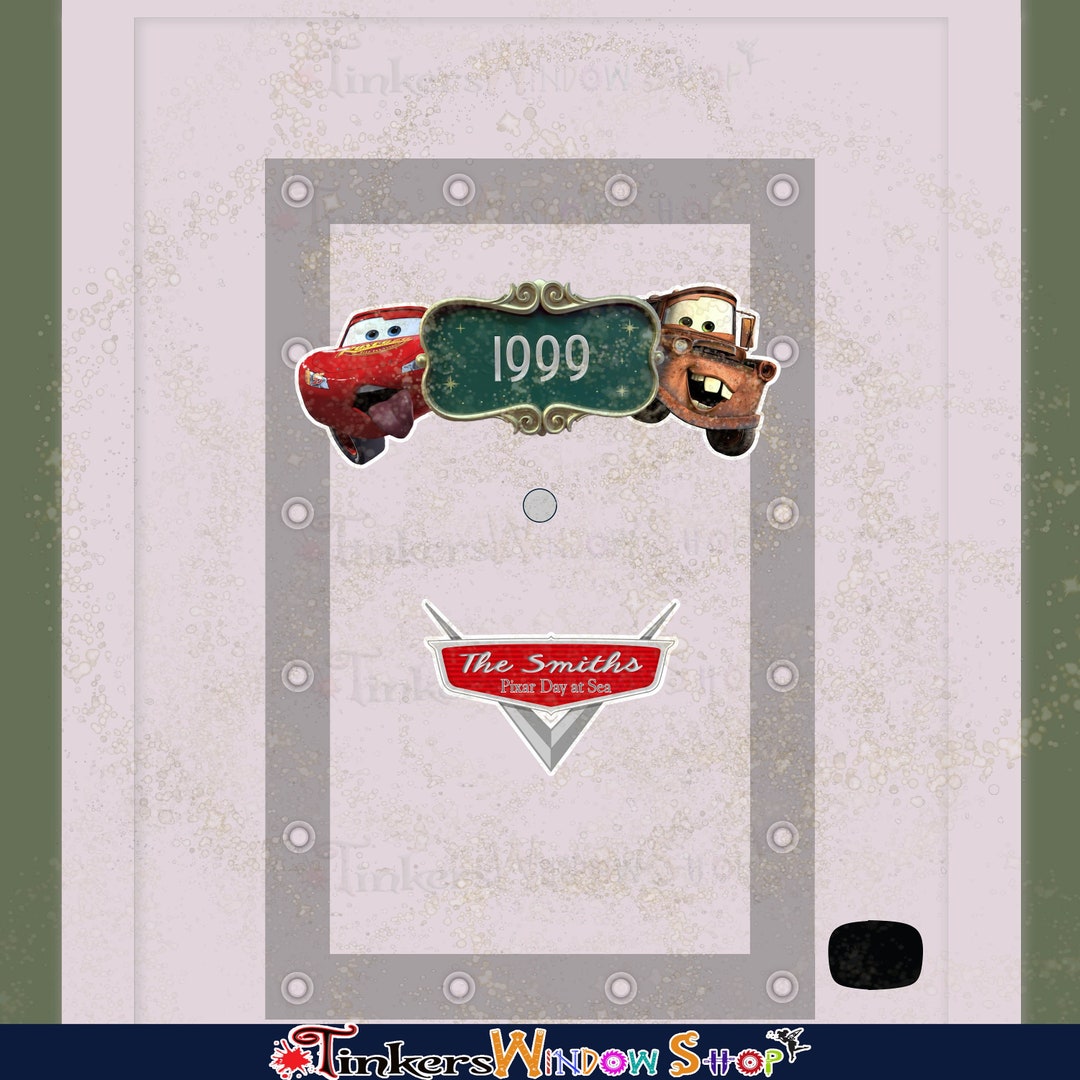 Pixar Cars Lightning Mcqueen & Mater Door Magnet - Etsy