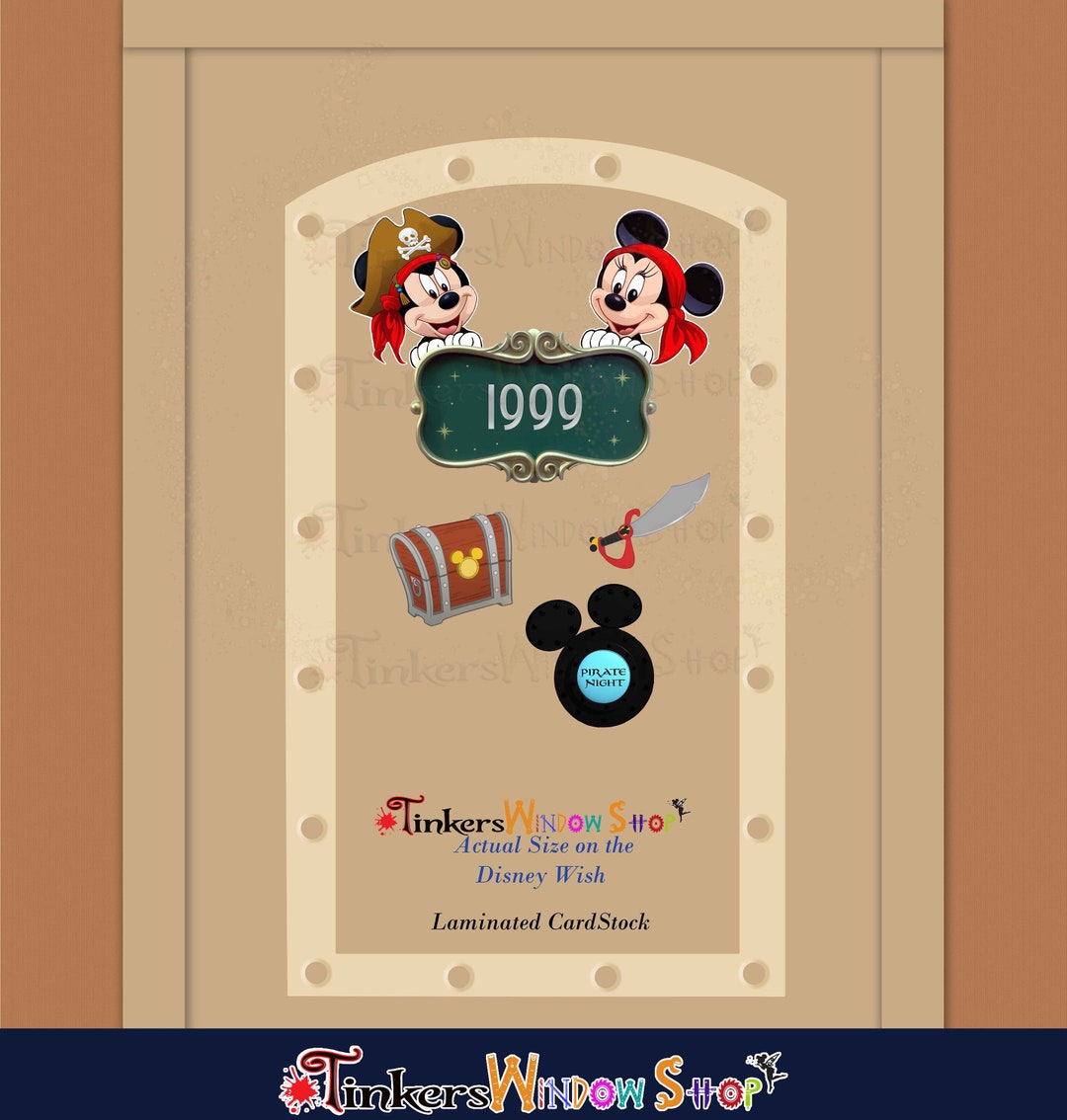 Pirate Mickey and Minnie for Over Cabin Stateroom All DCL - Etsy
