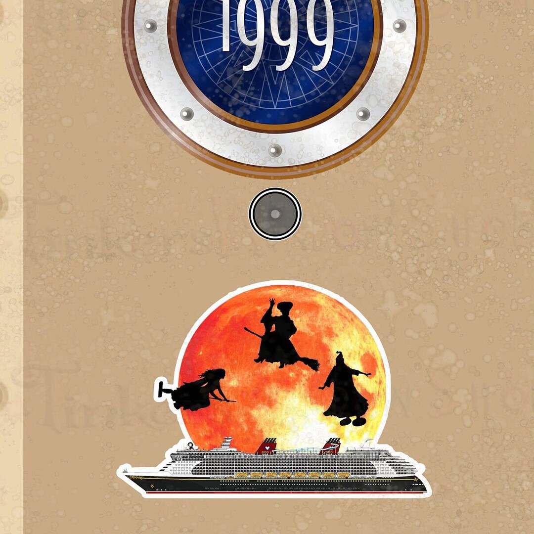 Hocus Pocus Moon Silhouette Disney Cruise Line Magnet - Etsy