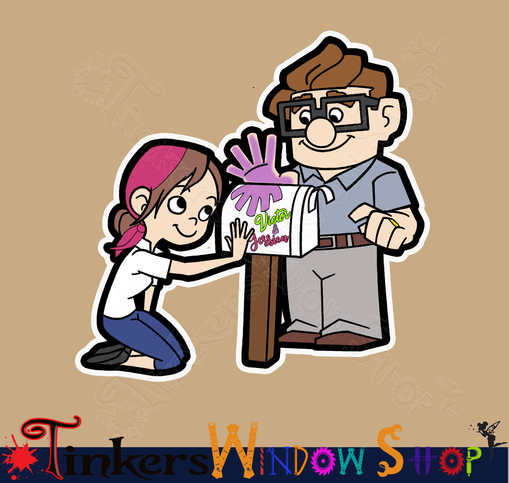 Disney Up Carl And Ellie Mailbox