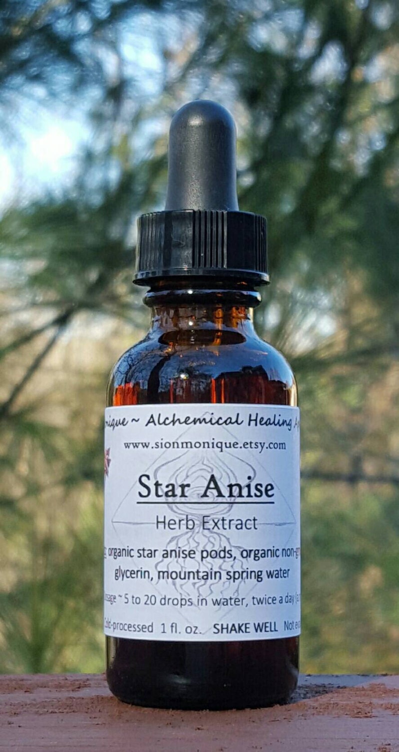 STAR ANISE Herbal Extract ORGANIC Alcohol-Free Tincture | Etsy