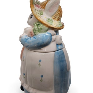 Vintage 1980s Miss Peter Rabbit Cookie Jar Epicure Essentials, Perfect ...
