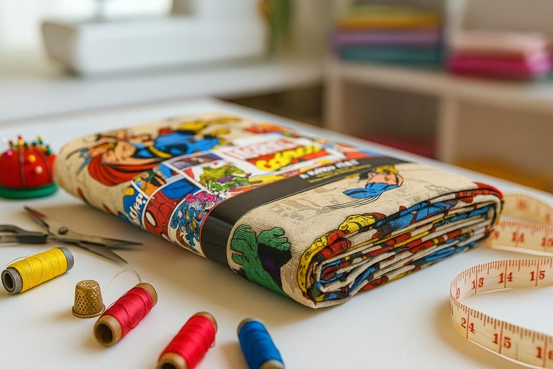 Marvel Comics Cotton Fabric | 1 Yard X Full Width | Licensed Superhero ...