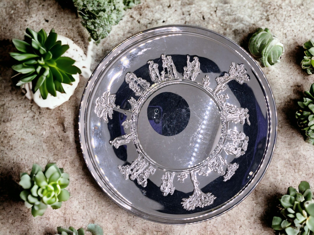 Unique Greek Silver Plated Plate - Mythological Masterpiece, Sheridan ...