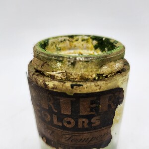 Rare 1930s Carter's Colors Green Inkwell Bottle W/ Original Label & Cap ...