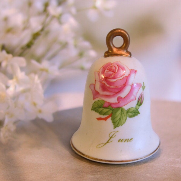 Lefton Rose Bell - Etsy