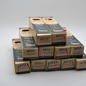 Vintage 1970s ARTEX Roll-on Embroidery Paints | 11 Tube Set in Original ...