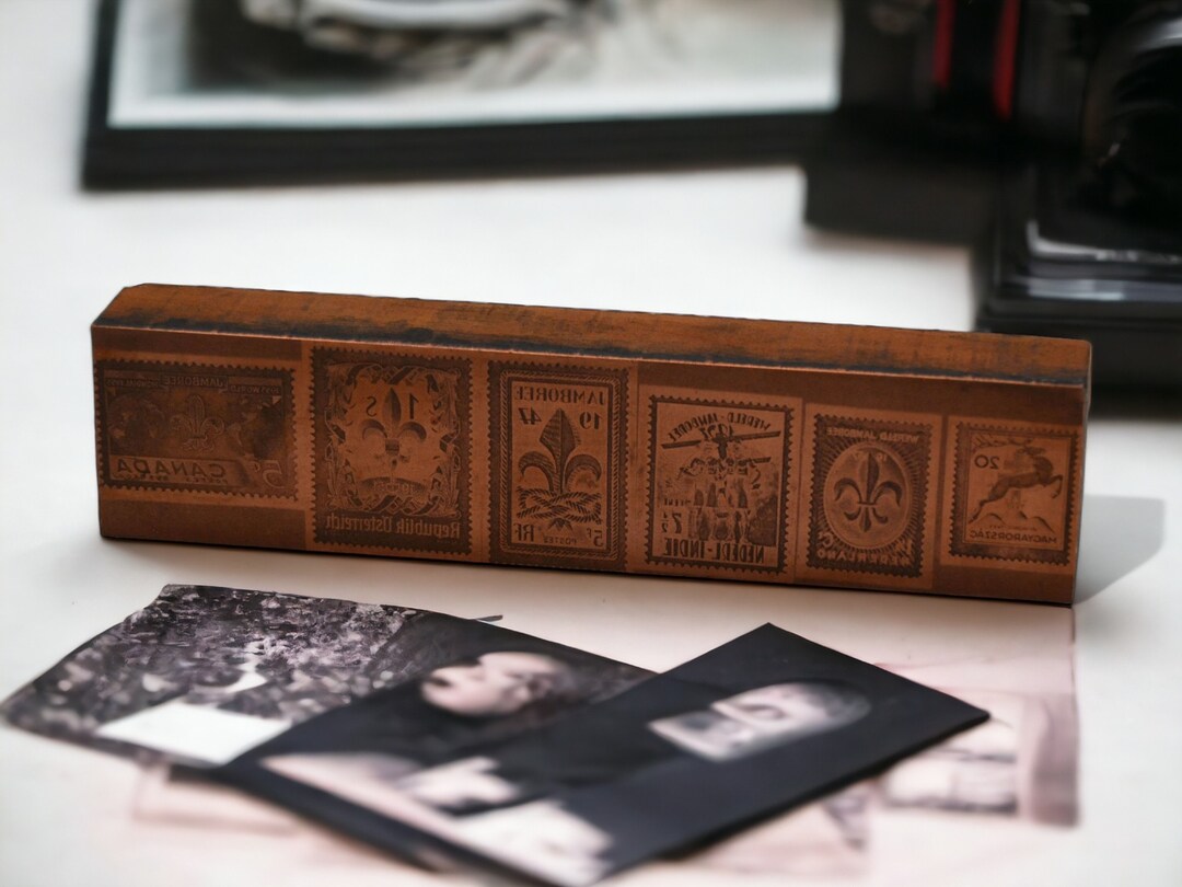 Rare Vintage Lithograph Copper Plate: International Stamp Collection - Etsy