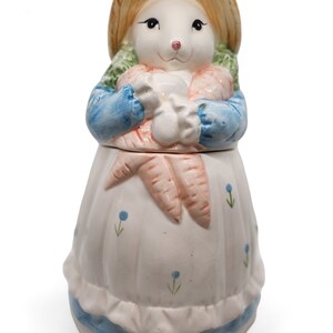 Vintage 1980s Miss Peter Rabbit Cookie Jar Epicure Essentials, Perfect ...