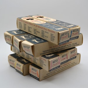 Vintage 1970s ARTEX Roll-on Embroidery Paints | 11 Tube Set in Original ...