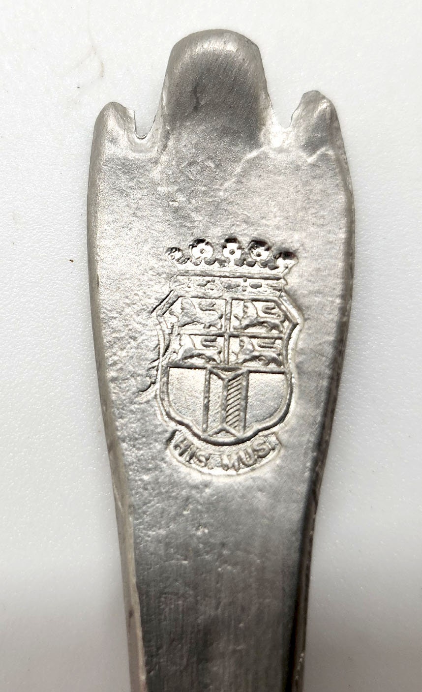 Unique Vintage German Pewter Cooking Spoon - Rare Find! - Etsy