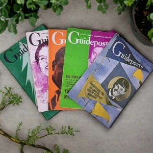 Vintage Guideposts Magazines Lot 1968, 5 Issues april, May, July ...