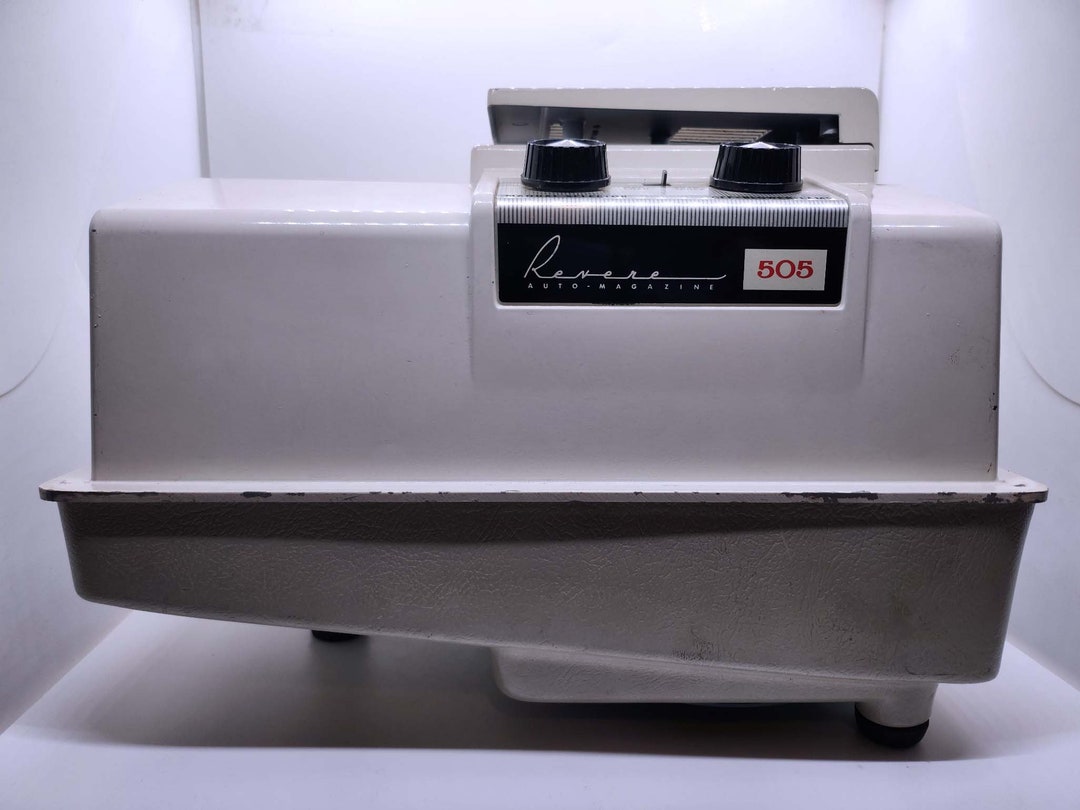 Revere Auto Magazine Slide Projector 505 With Case & Cord Tested - Etsy