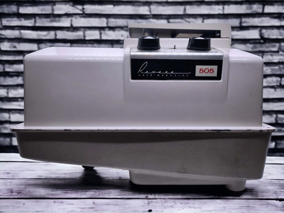 Revere Auto Magazine Slide Projector 505 With Case & Cord - Tested - Etsy