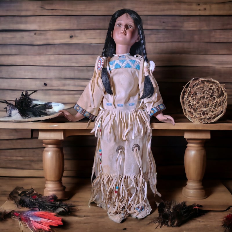 Native American Indian Porcelain Dolls - Etsy