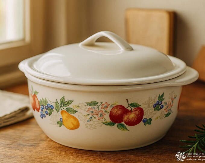 Corelle Coordinates 2.5 Qt Stoneware Casserole With Lid – Fruit ...