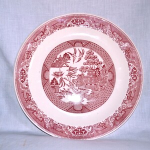 Rare Vintage Red Willow Ware Royal China Serving Plate With - Etsy