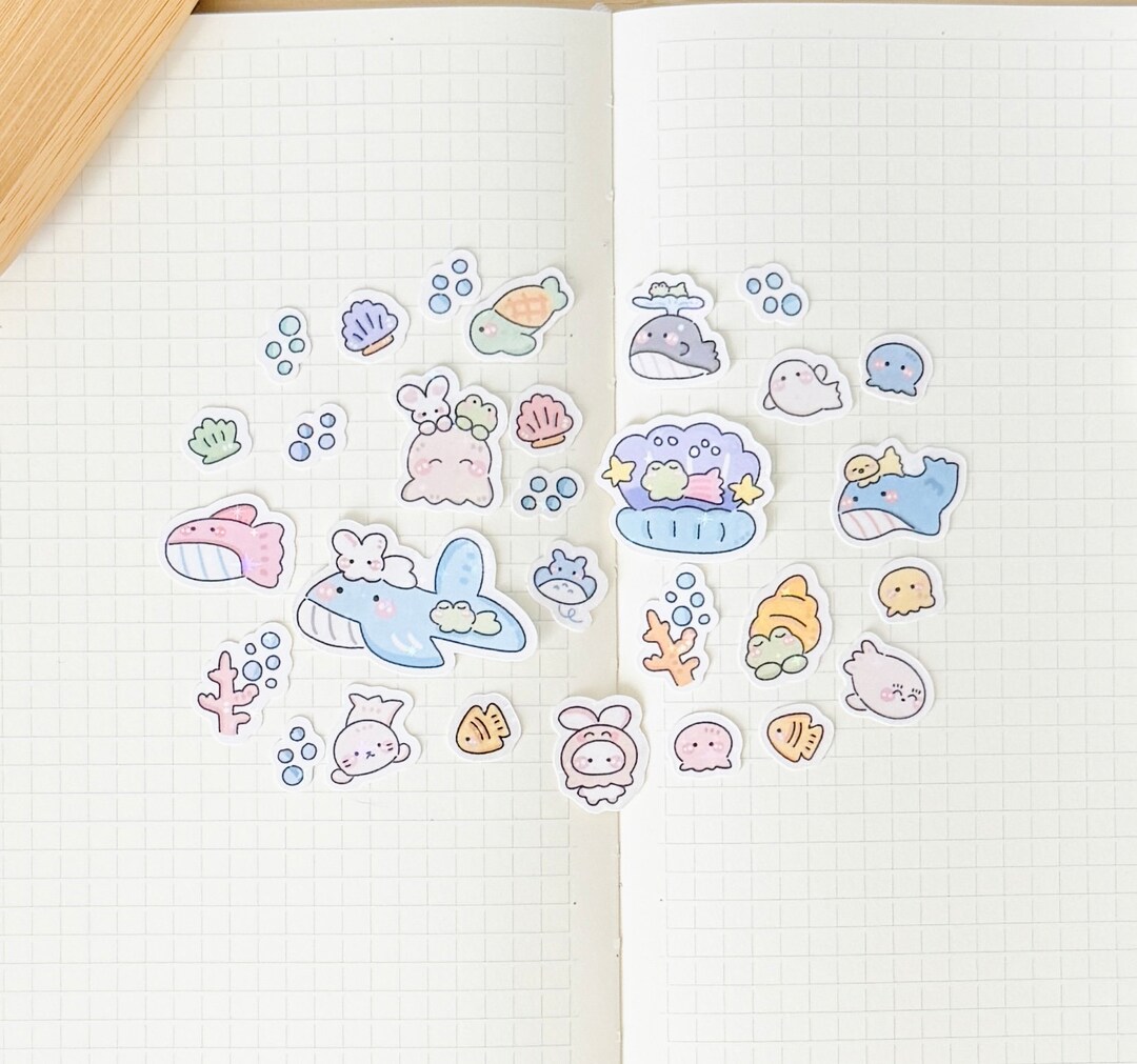 Holographic TINY Sticker Pack Loose Stickers Aesthetic Handmade Mini ...