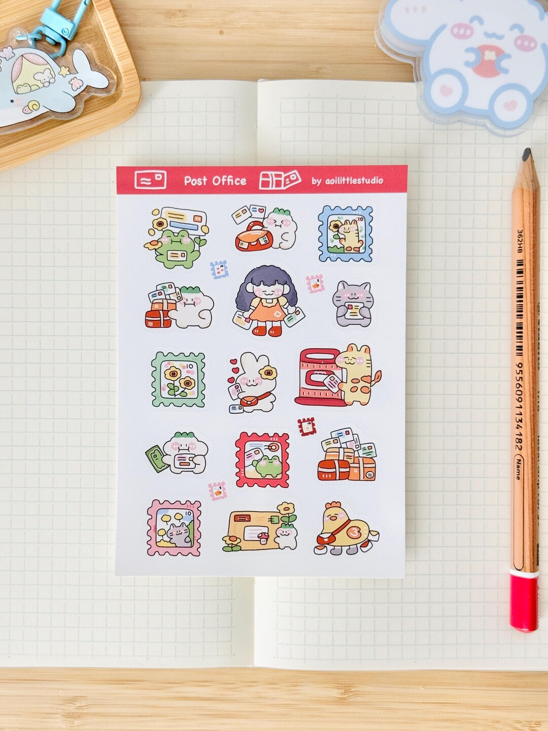 Post Office Sticker Sheet | Bullet Journal Stickers, Cute Planner ...