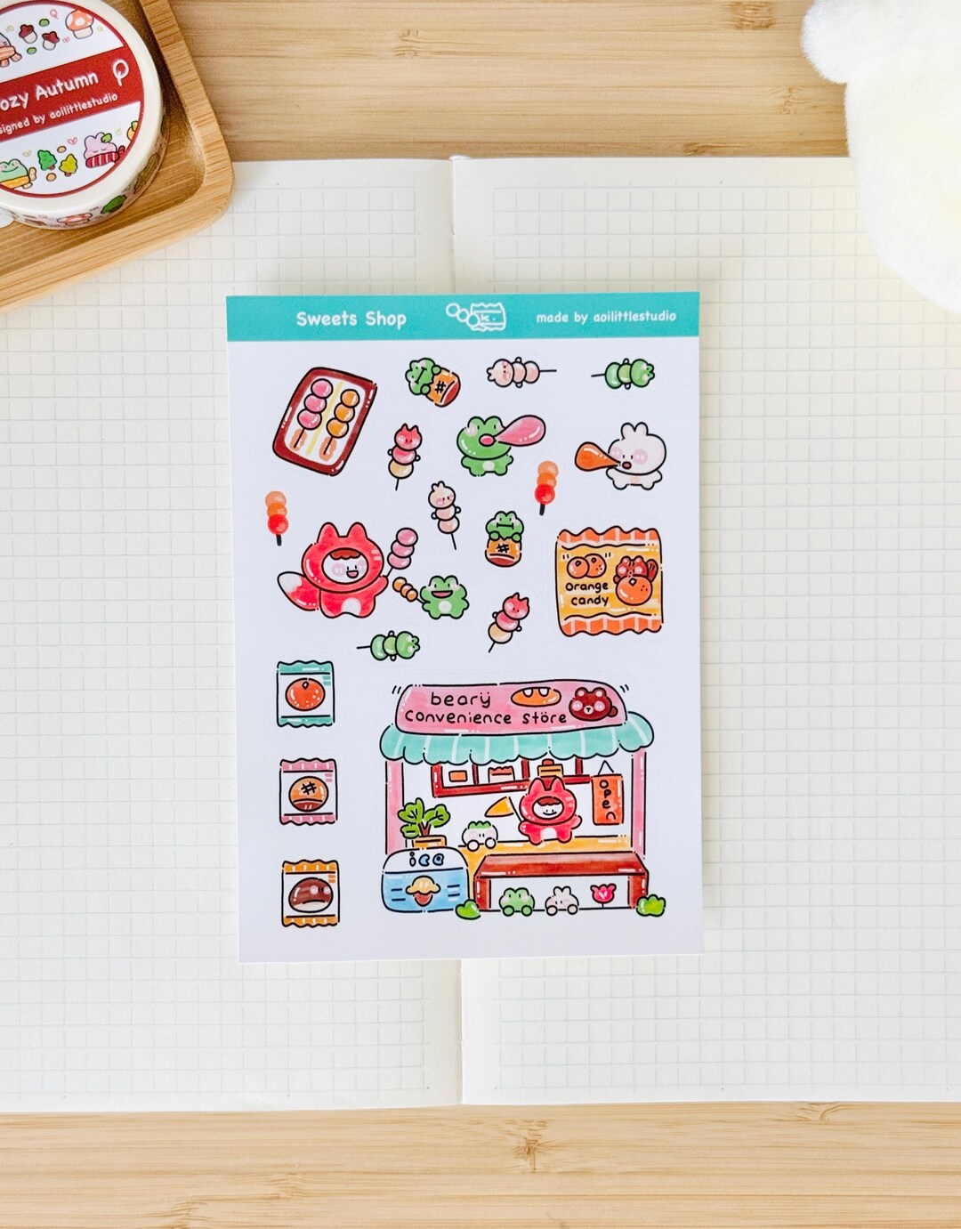 Sweets Shop Sticker Sheet | Bullet Journal Stickers, Cute Planner ...