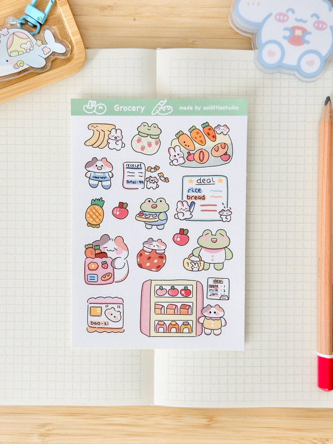Grocery Sticker Sheet | Bullet Journal Stickers, Cute Planner Stickers ...