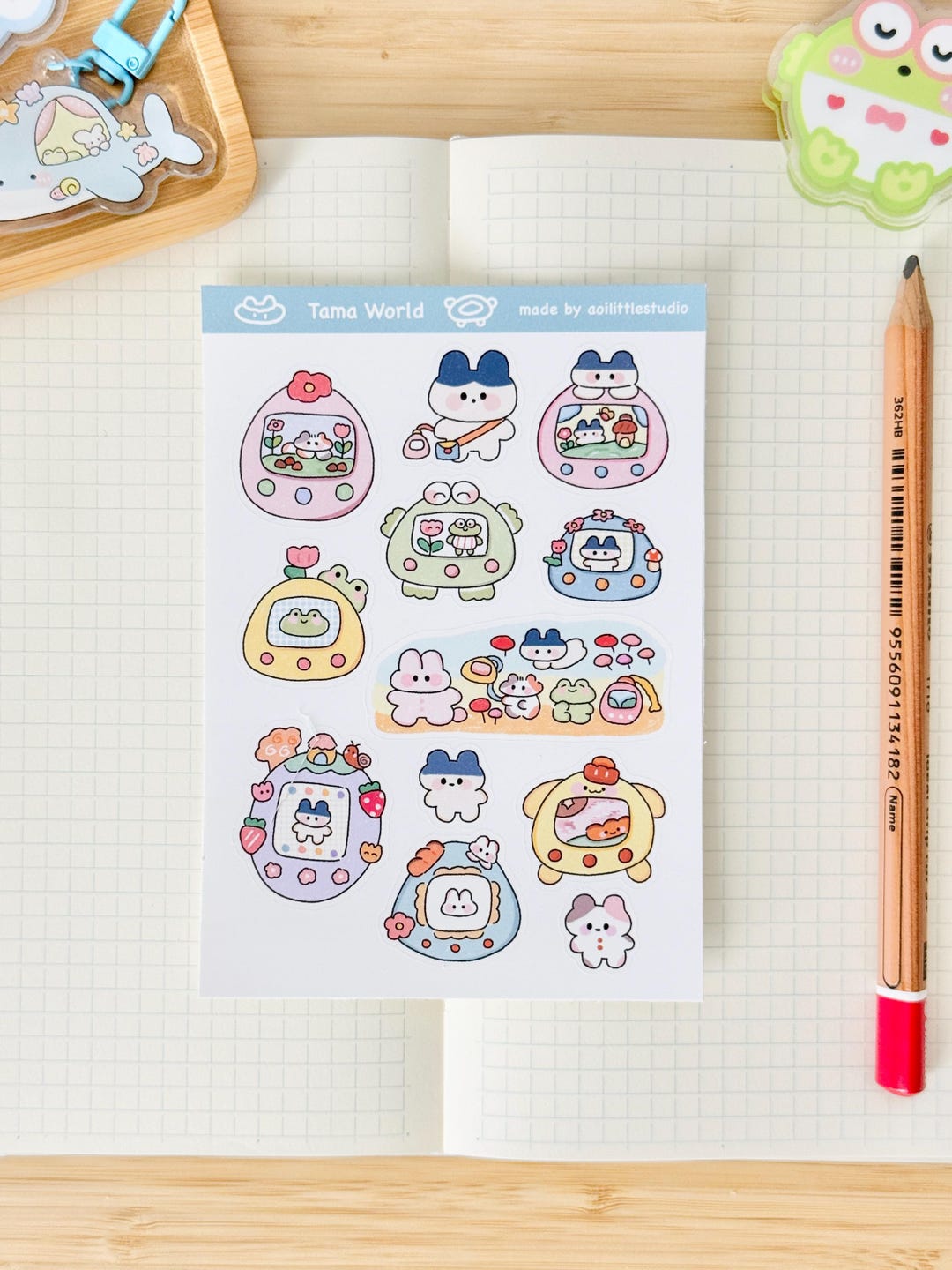 Tama World Sticker Sheet | Bullet Journal Stickers, Cute Planner ...