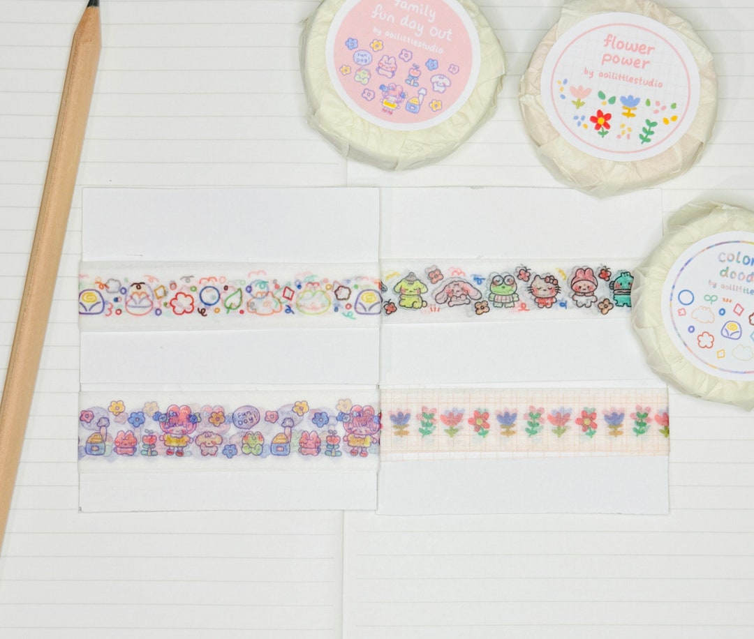 Washi Samples Unique Colorful 24 Inches Cute Washi Tape, Journaling ...